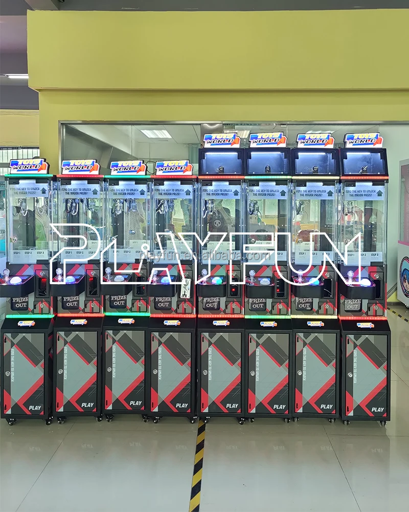 Playfun Wholesale Coin Operated Toys World Candy Vending Mini Claw ...