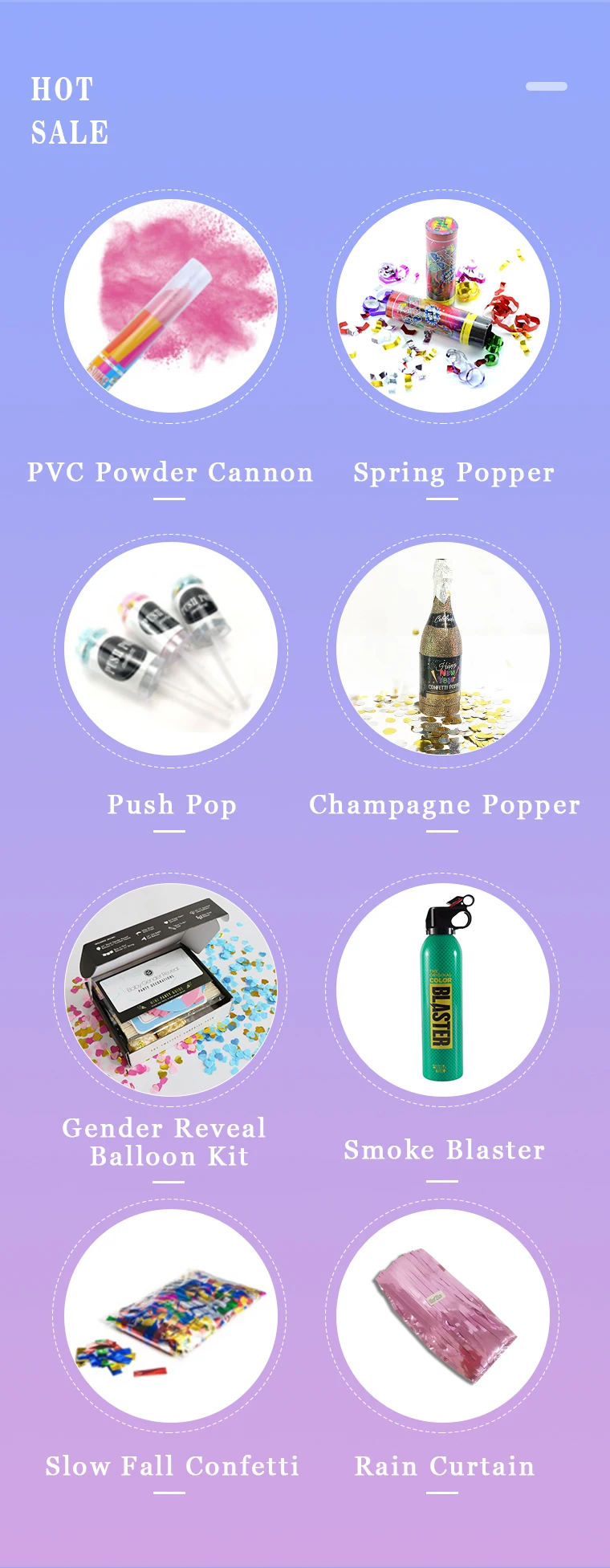 Gender Reveal Boy or Girl Blue&Pink Powder Spray Blaster Smoke Blaster ...