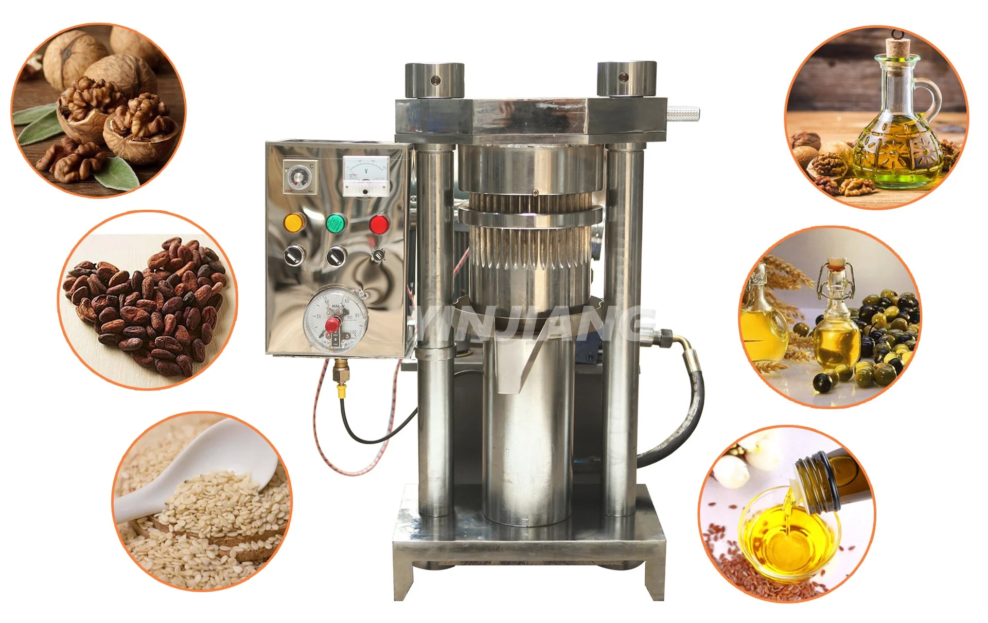 Hydraulic Cold Pressing Coconut Oil Machine Oil Press Machine - Buy ...