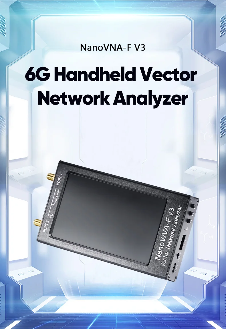 Nanovna-f V3 1mhz-6ghz Portable VNA for Antenna Analysis