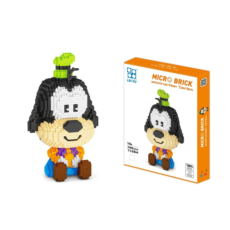 LBOYU Cartoon Collection - Build Mickey and Minnie Bricks