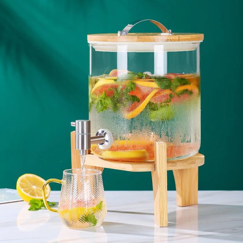 Sustainable Glass Jugs with Tap - Perfect for Drinking Water