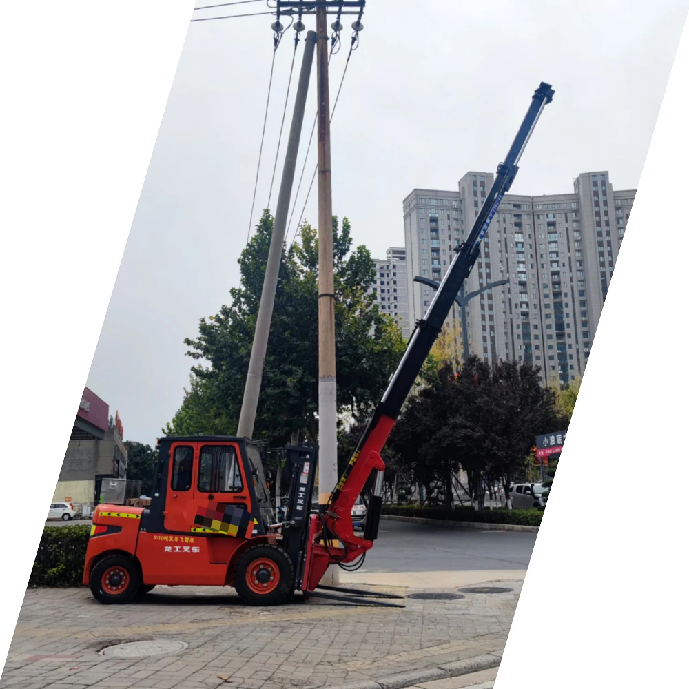 Tree Growing Plant Forklift Jib Crane Attachment Long Arm Forklift With ...