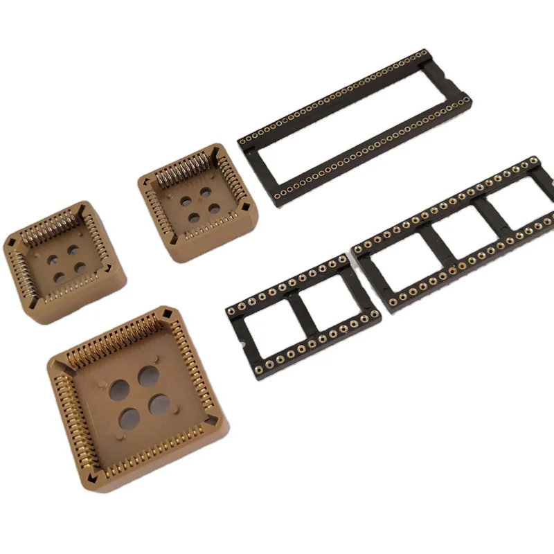 IC socket screw machined pins