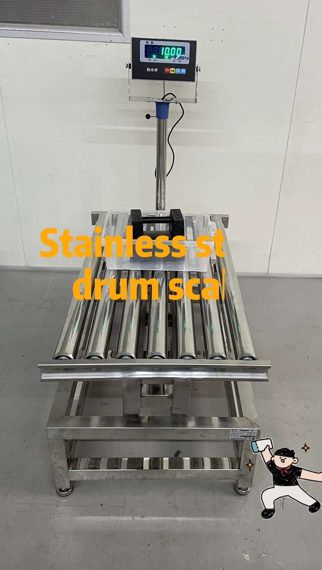 Food Factory Special Conveyor Line Roller Scale Fully Waterproof 304ss ...