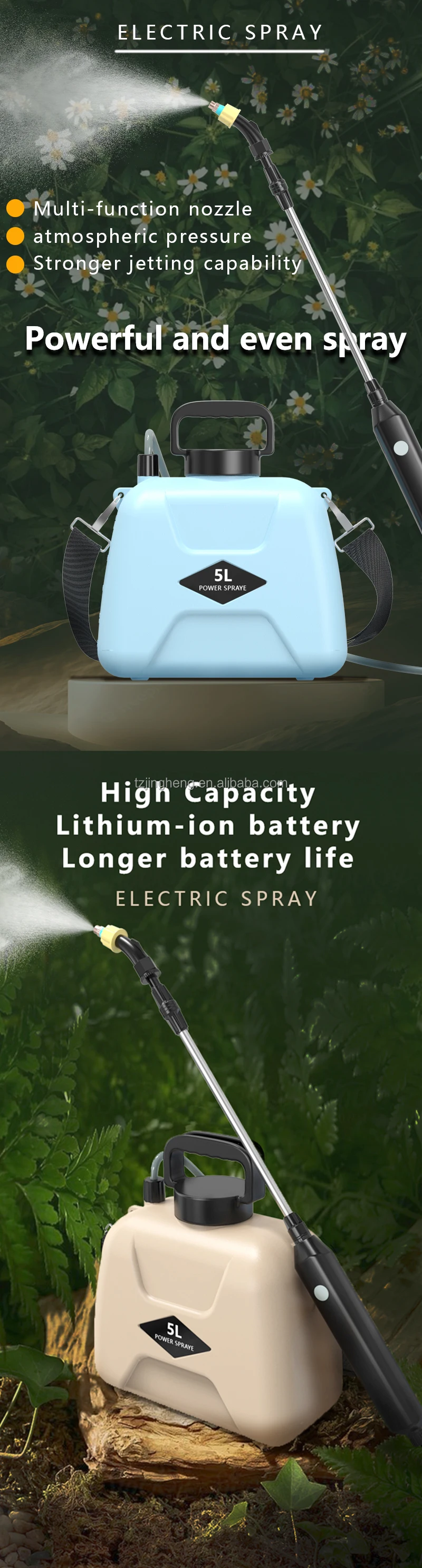 5 Litre Lithium Battery Sprayer Agriculture Lawn Garden Agriculture ...