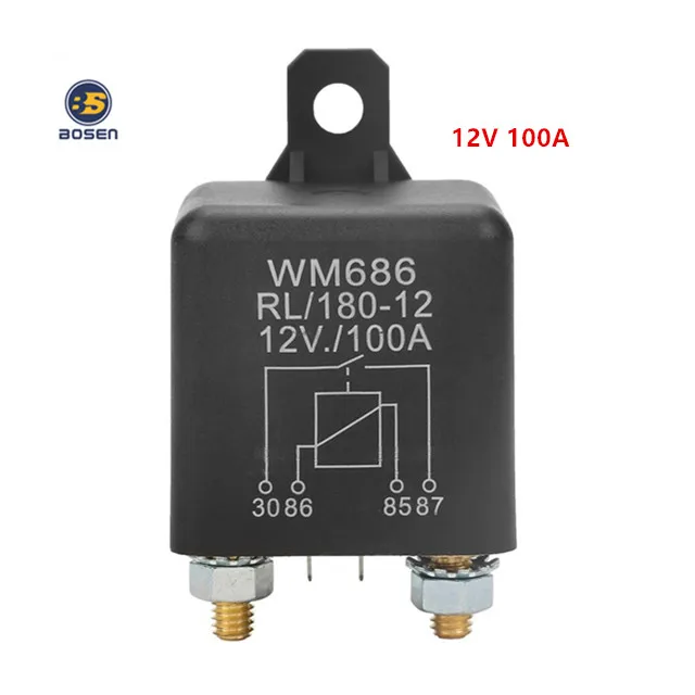 Relé De Arranque Wm686,Relé Automotriz De Potencia De 12v/ 24v 100a ...