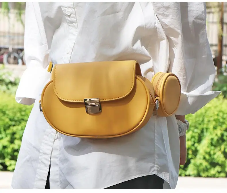 Customization Women 2 In 1 Set Bags Pu Leather Shoulder Purse With One ...
