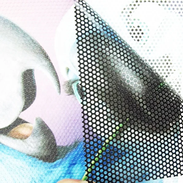 Printable One Way Vision Mesh See Thru Vinyl Micro Perforated Car ...