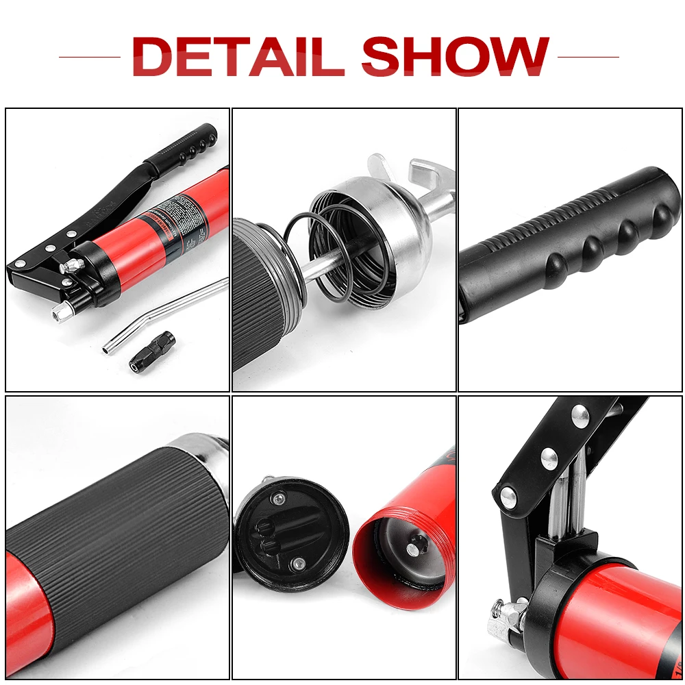 Hand Grease Gun 600CC - High Pressure Lubrication Tool