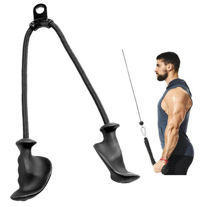ZJFIT Ergonomic Triceps Handle Cable Attachment Home Gym Lat Pulldown ...