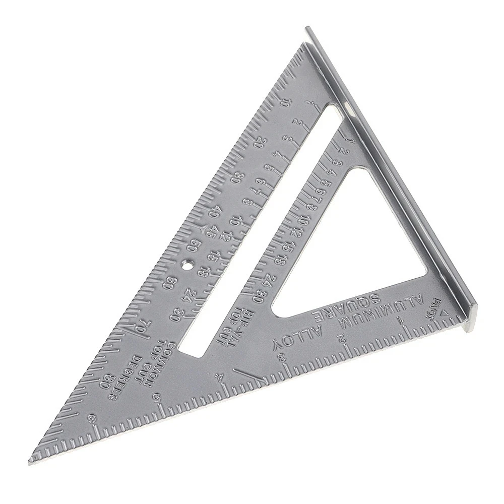 Measuring Tool Carpenter Straight Ruler Aluminum Alloy Speed Protractor ...