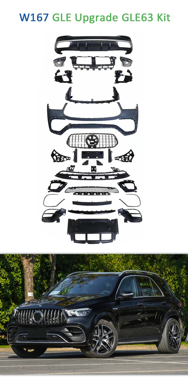 Car Part Front Bumper Bodykit Full Body Kit Set Modified Facelift ...