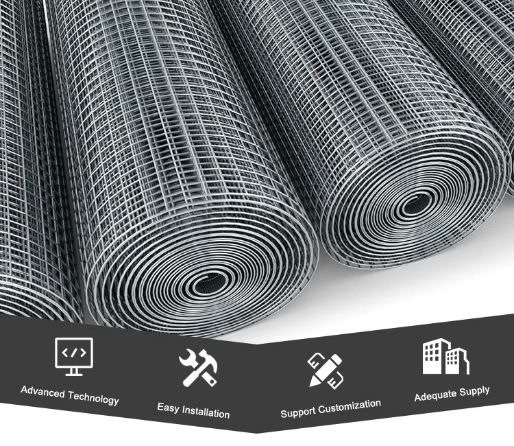 1inch 1mx30m Galvanized Welded Wire Mesh PVC Coated Wire Mesh