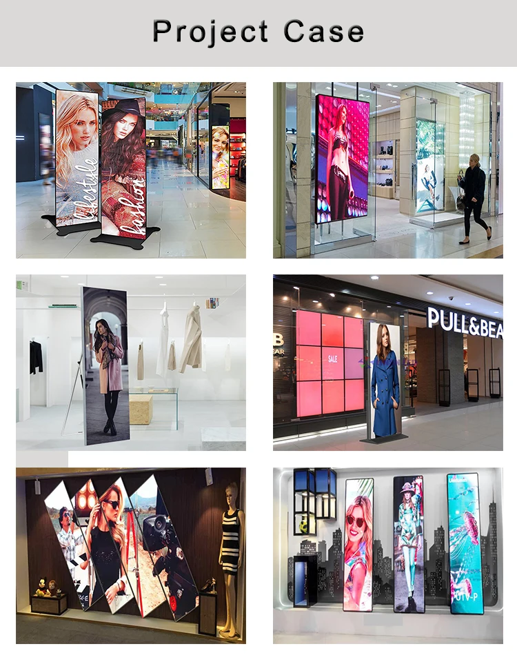 Full Color Indoor Poster Led Display P2.5 Floor Standing Digital Screen ...