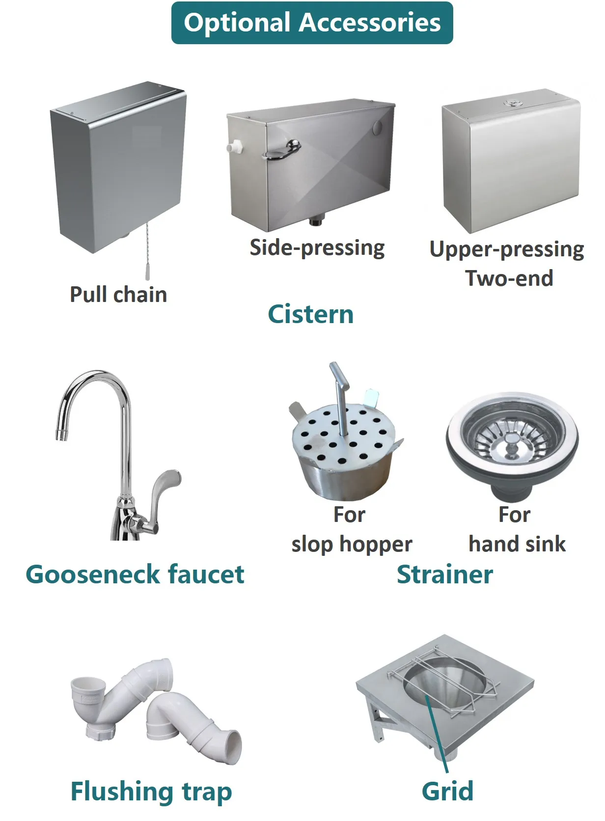 Customized Cistern Surgical Slop Hopper Hospital Sink 304 316 Stainless ...