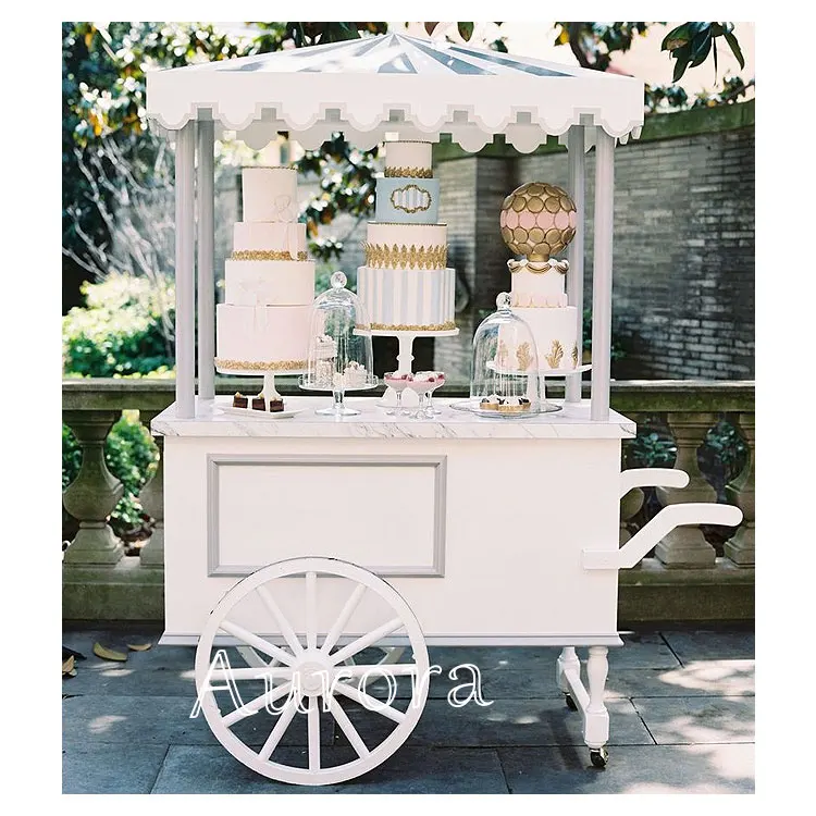 Customized Wooden Flower Candy Cart Wedding Children Christmas Dessert ...