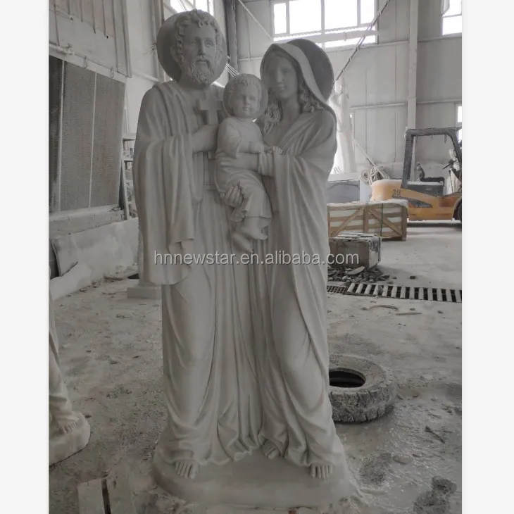 Large Natural Jesus Religious Stone Garden Marble Statues