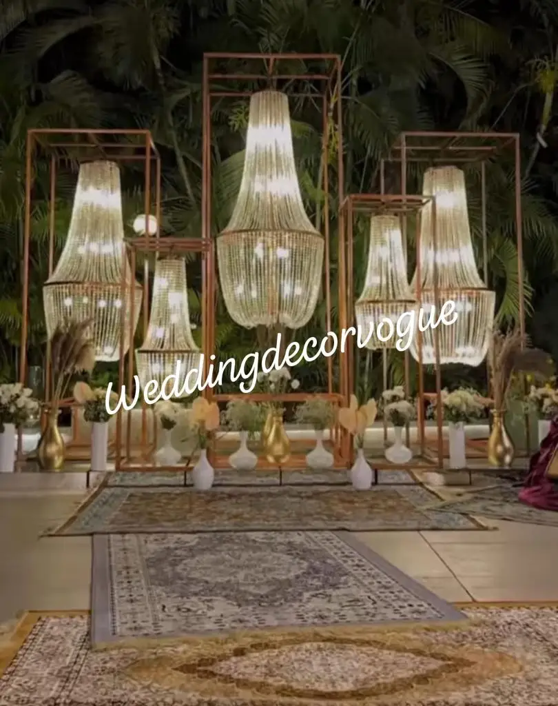 Wedding Metal Candle Stands For Walkway Luxury Wedding Event Crystal ...