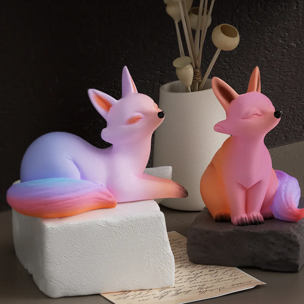 Diy 3D Cartoon Little Fox Plaster Decoration Aromatherapy Silicone ...