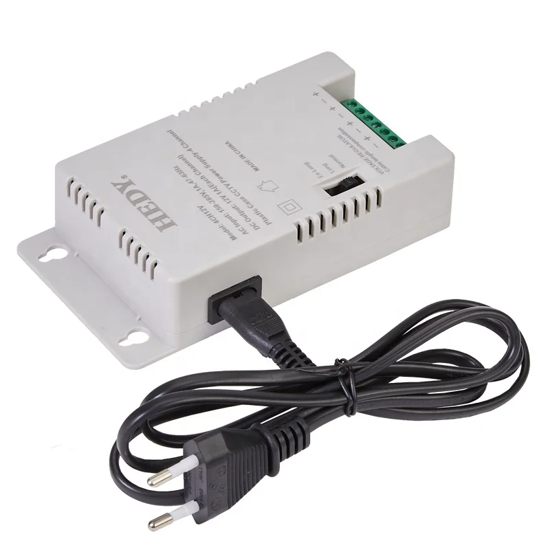 4 Channel 48W CCTV Power Supply with Cable Length Compensation
