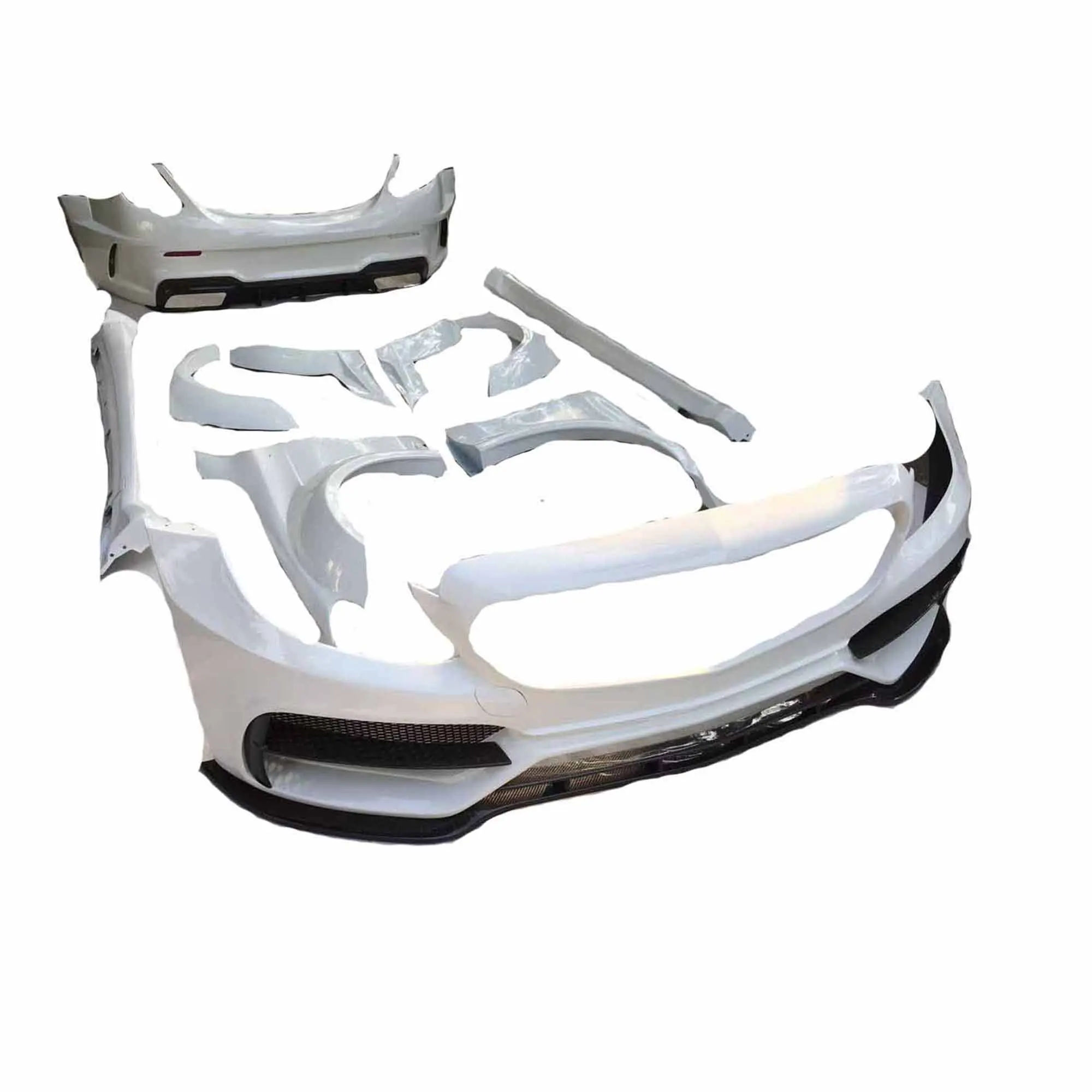 PD Style Wide Body Kit for W205 C63/C63S Coupe Sedan CF+FRP Car Bumpers ...