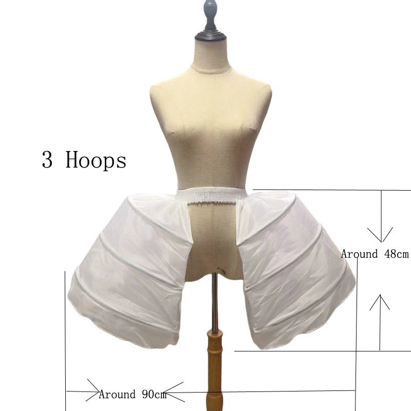 2022 Rococo Lolita 3 Hoops Petticoat Baroque Underskirt For Vintage ...