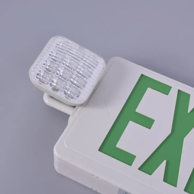 Battery Backup Combo Emergency Exit Sign LED Light - 50000 Hours