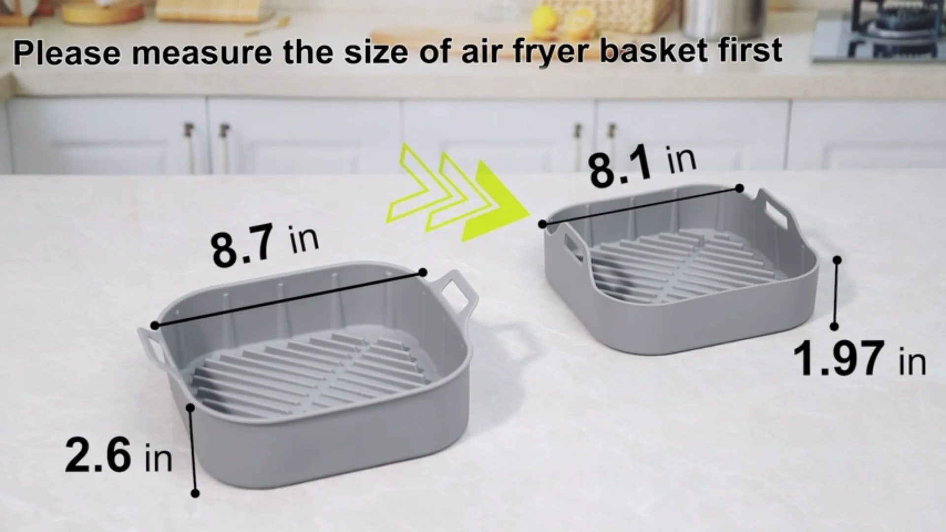 Reusable Food Safe Airfryer Silicone Pot Basket Air Fryer Liner ...