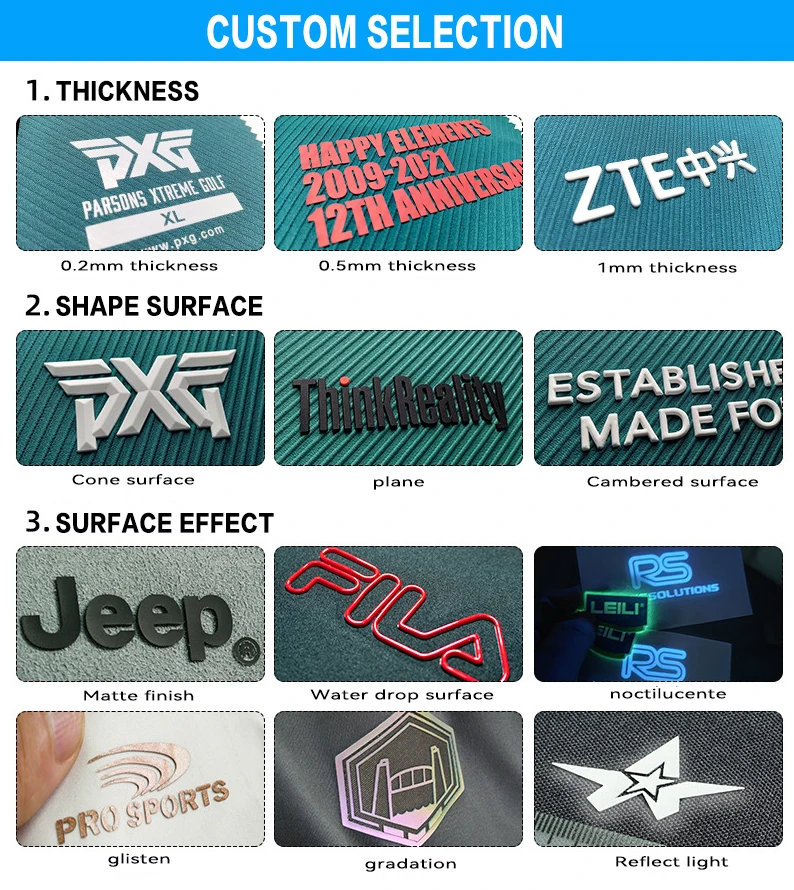 Custom Garment 3d Silicone Rubber Neck Logo Heat Transfers Iron On ...