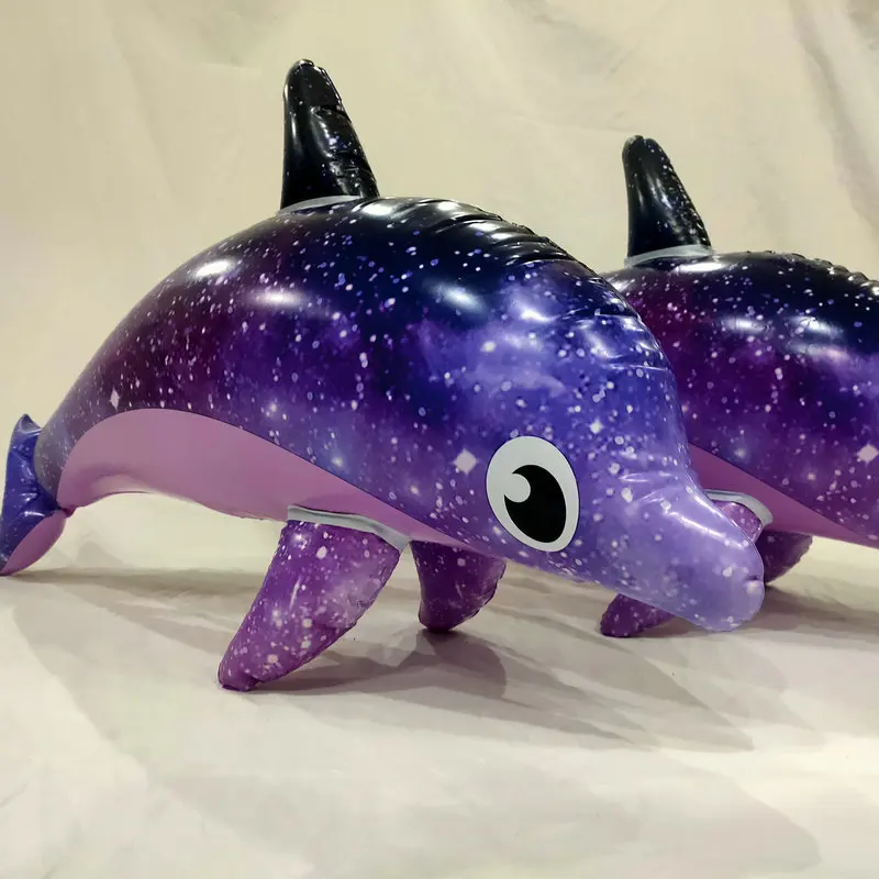 Large Rainbow Dolphin Inflate Toy - Perfect for Beach Parties