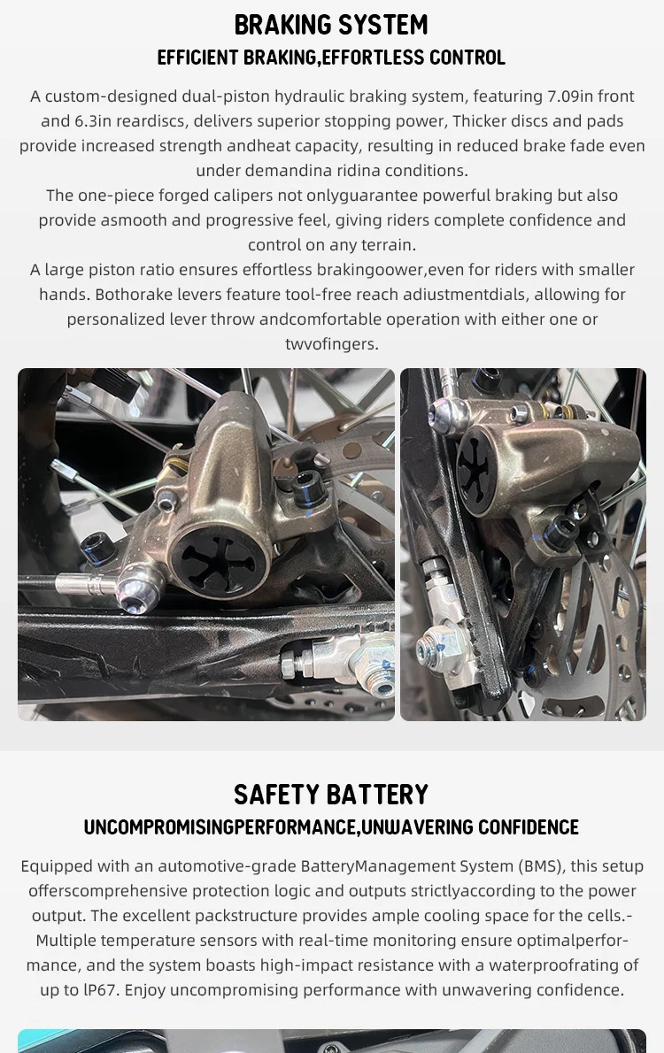 Sur Ron Hyperbee Electric Motorcycle 5000W Power and Smart Recovery for ...