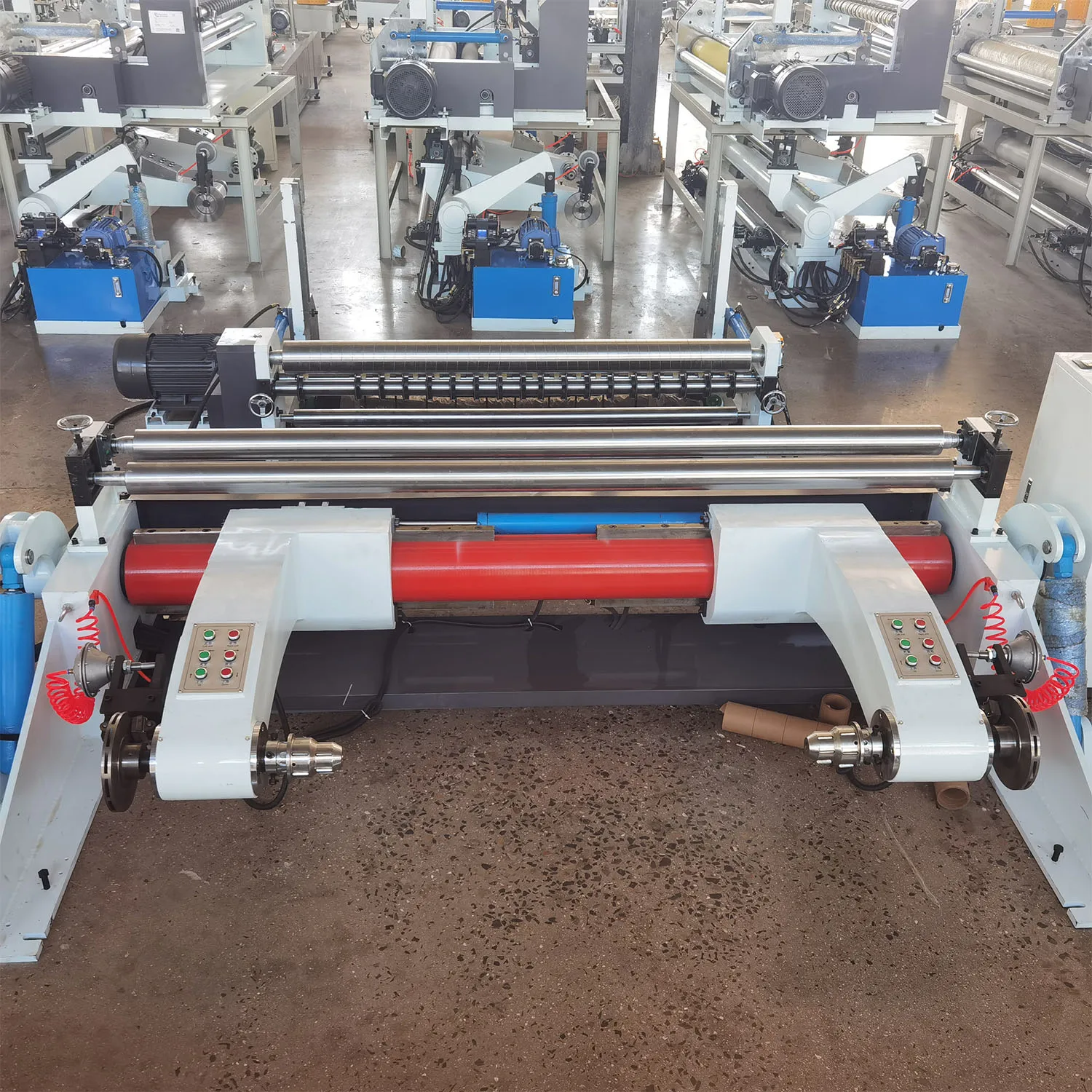 Maxi Tissue Paper Core Roll Slitting Machine - Kraft Paper Cutter