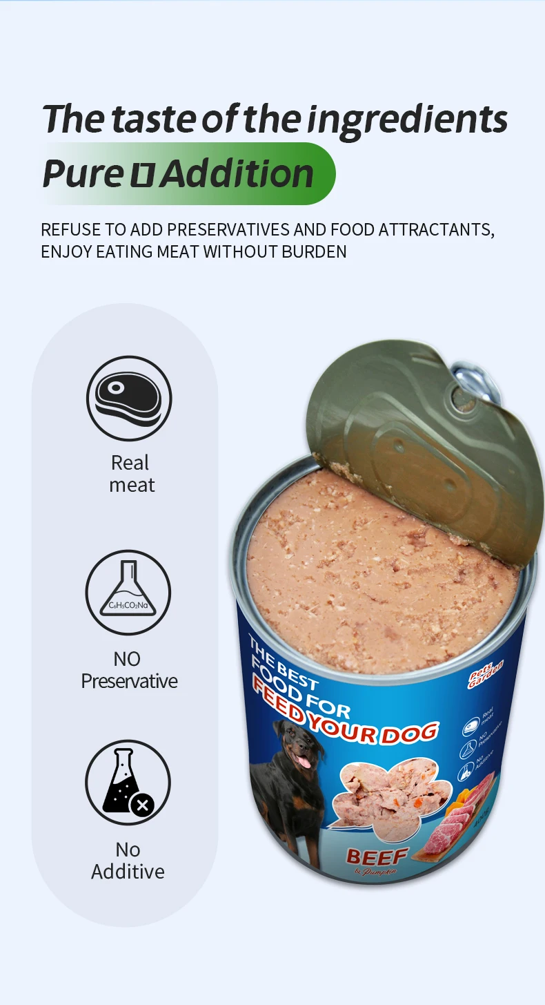 Beef Flavor Organic Canned Dog Oem Pet Wet Food Distributors 200g 375g ...