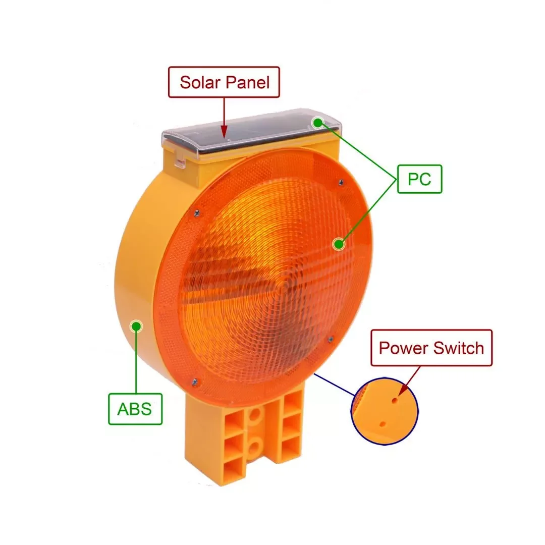 Solar LED Traffic Warning Lights - Enhance Road Safety