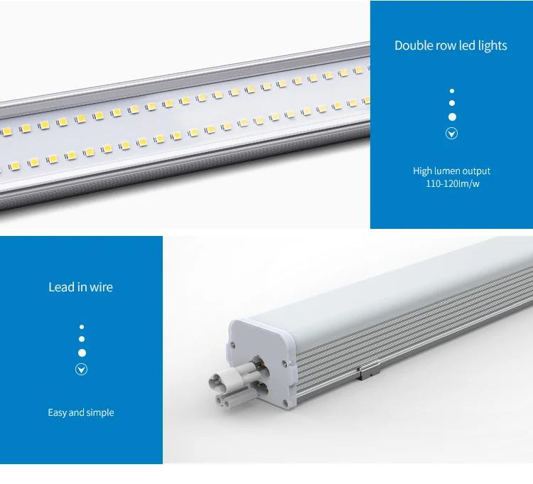 Etl Easy Installation 1200mm 2400mm T5 T8 Integrated Light Aluminum ...