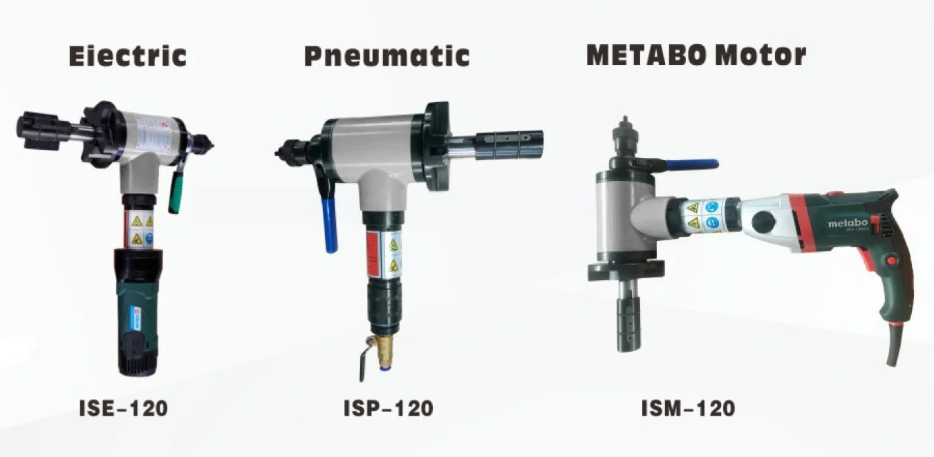 ISE-120 Electric Pipe Beveling Machine - Easy & Efficient