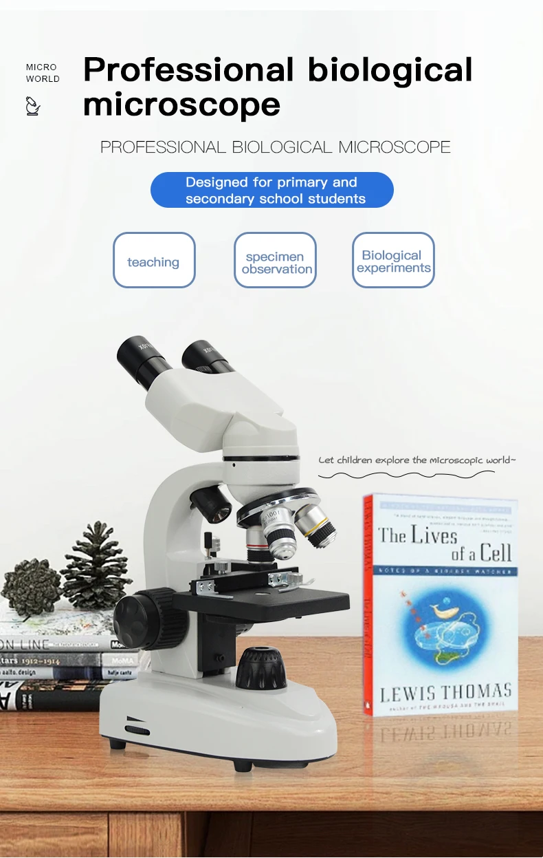 EOC HD Image Biological Binocular Microscope 10x Objective for Optical ...