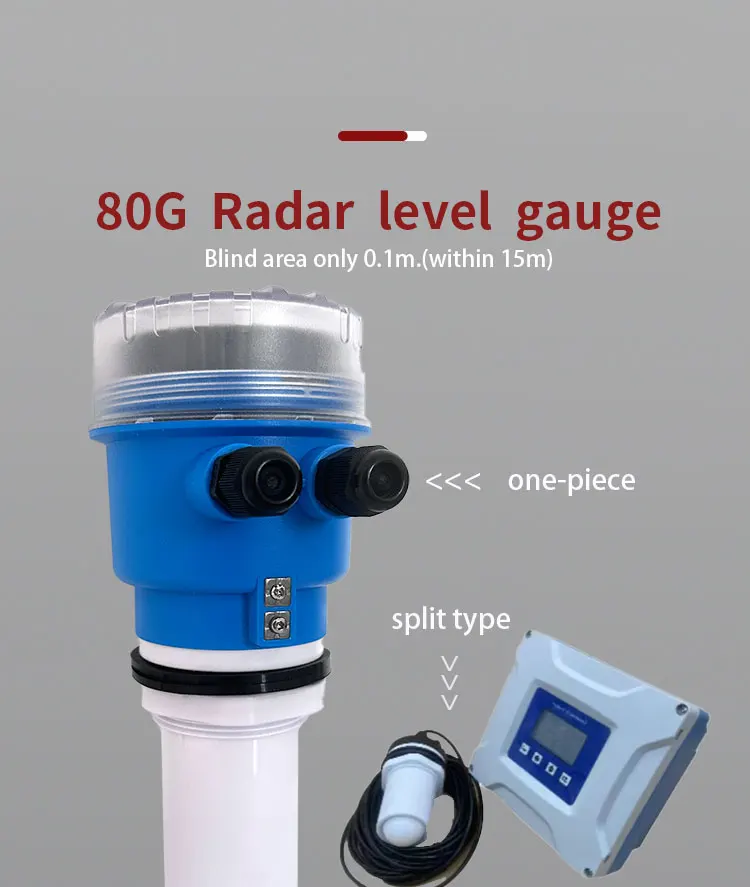 High Frequency Radar Level Transmitter Meter Wave Radar Solid Level ...