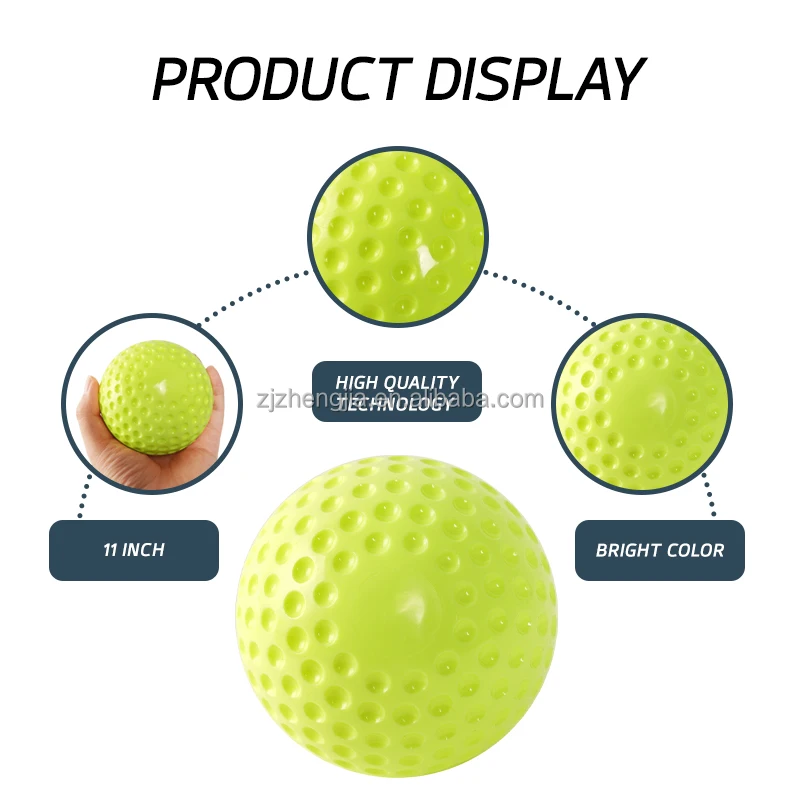 12 Pack 9/12 Inch Dimpled Baseball Softball Balls for Pitching Machines ...