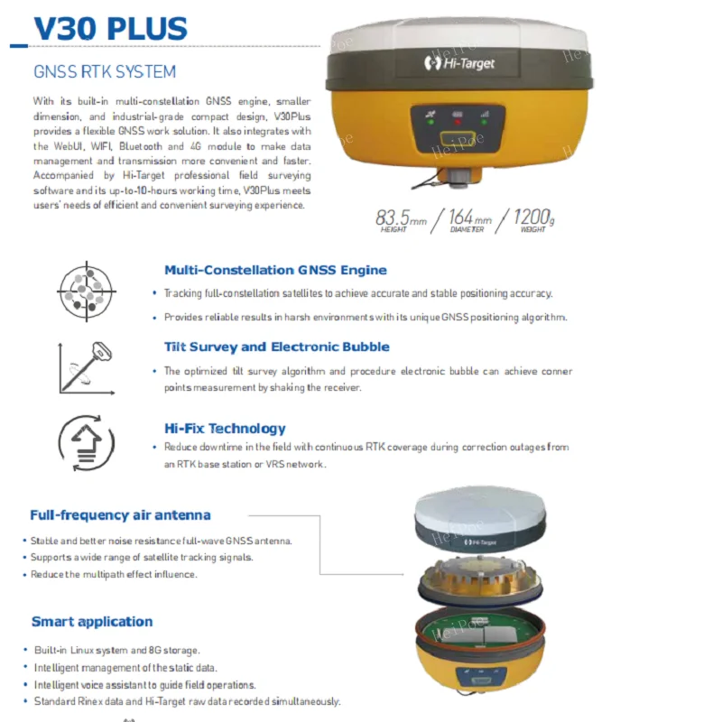 Hi Target V30 Plus Gnss Rtk System - Buy Hi-target Rtk,V30 Plus,Hi - Target Gps Product on ...