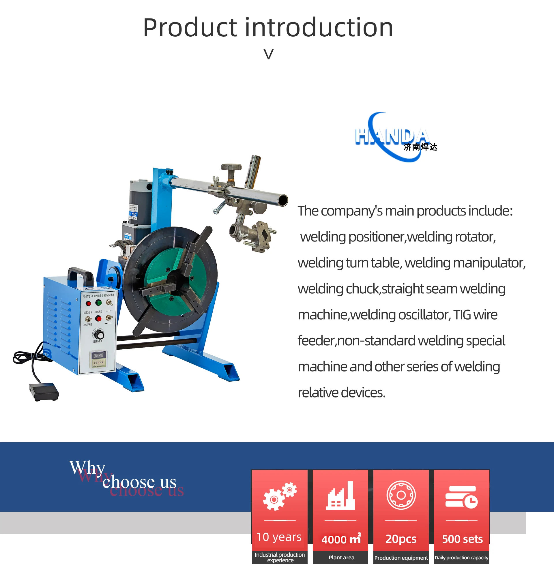 200mm Adjustable Chuck Small Flange Pipe Welding Positioner 30kg 50kg ...