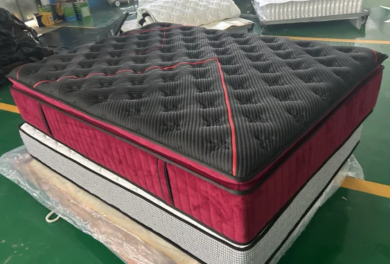 Red 14Inch King Queen Five-star Hotel comfort Pocket Spring Red ...