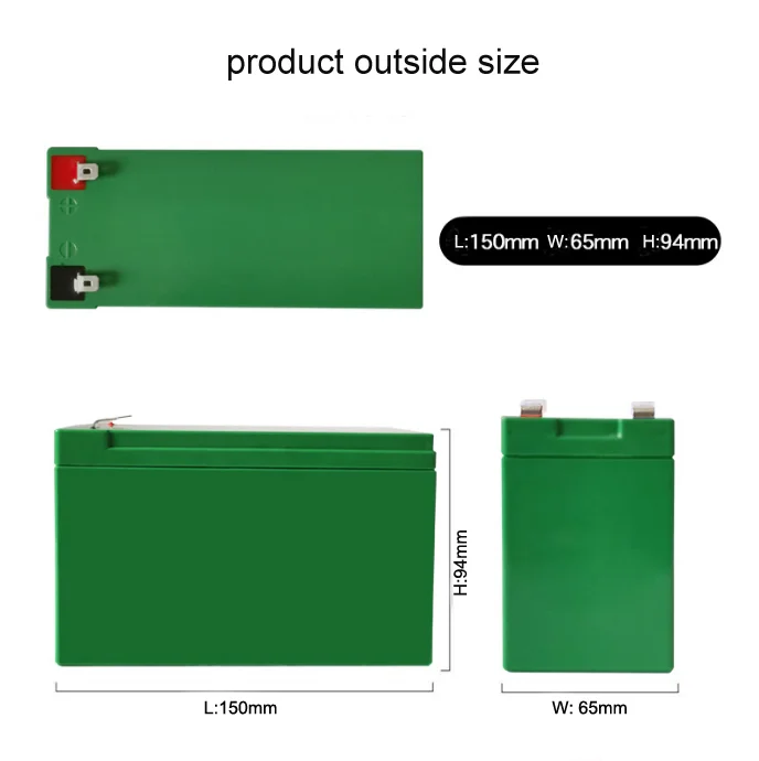 Waterproof Battery Case 12v 6ah 7ah 8ah Plastic Battery Box With ...