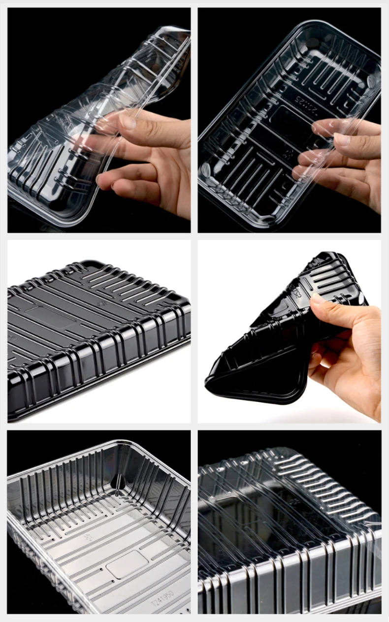 Custom Supermarket Use Recycled Plastic PP Tray for Frozen Food & Fruit ...