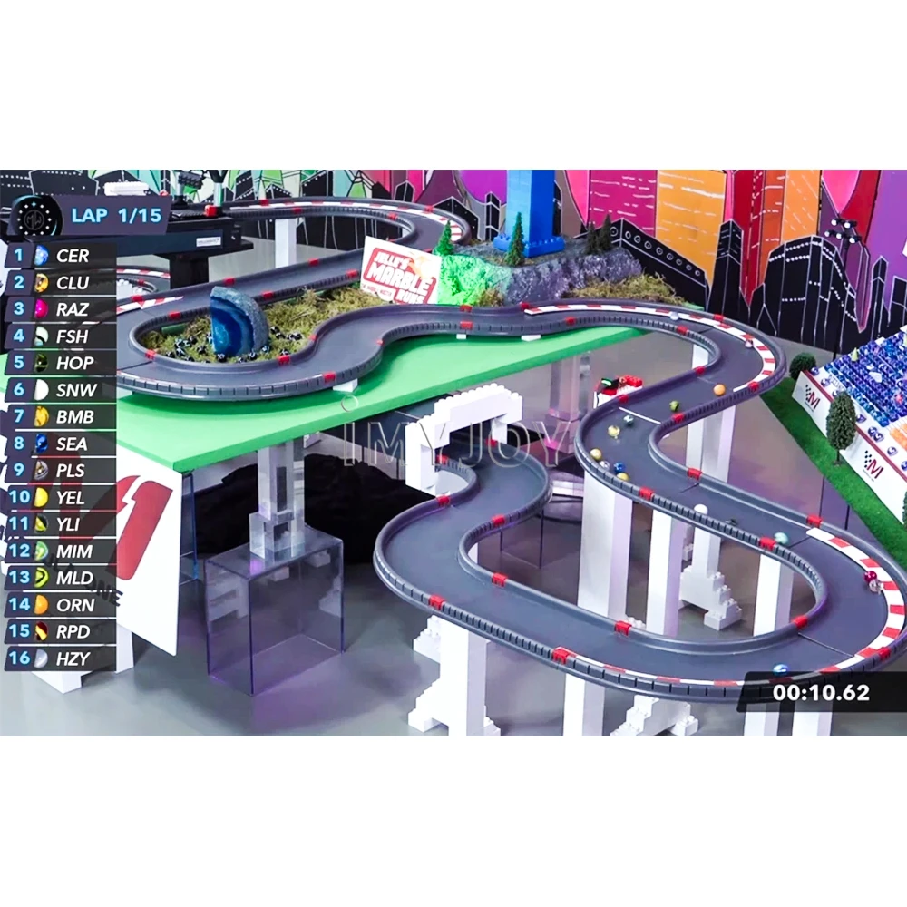 Customized Marble Track League - Professional Pinball Racing