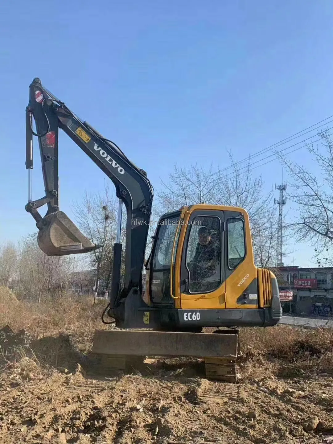 Used Excavator Machine Crawler Excavator Second Hand Volvo Ec60 Mini Excavator Maintain Great ...