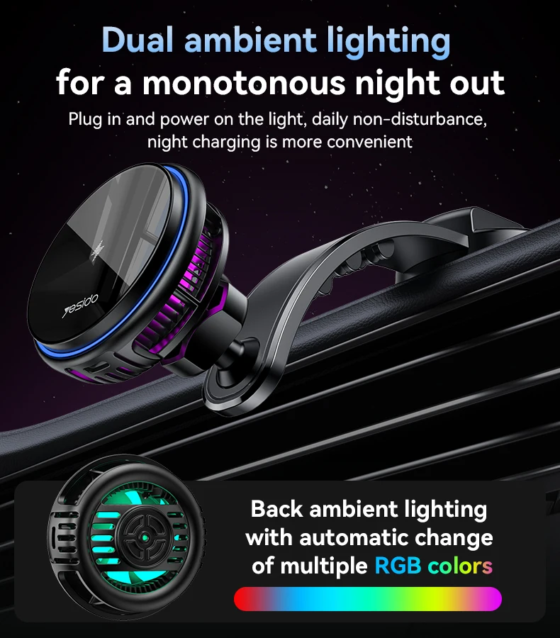 Yesido C311 Semiconductor Cooling Wireless Charger Holder