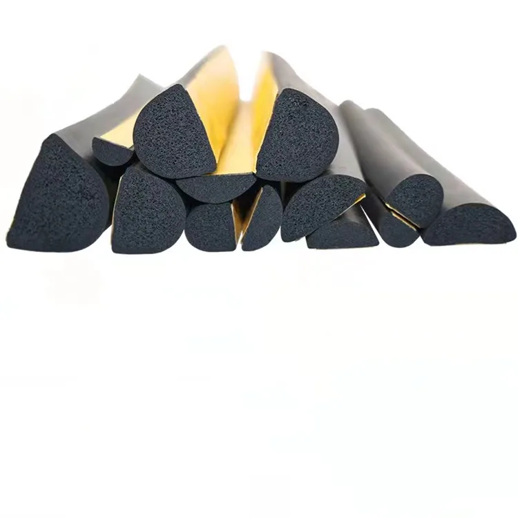 D Shape Self Adhesive Foam Rubber Seal - EPDM Sponge Strip