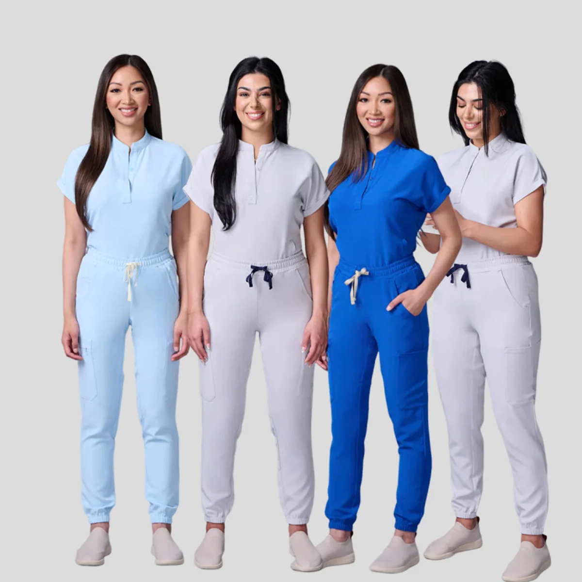 Professional Custom Oem Odm Fashion Nurses Scrub Uniform High-elastic ...